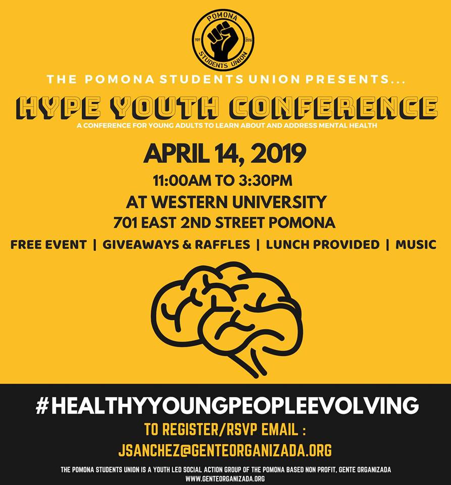 Pomona Students Union – Hype Youth Conference – April 14 – All In For ...
