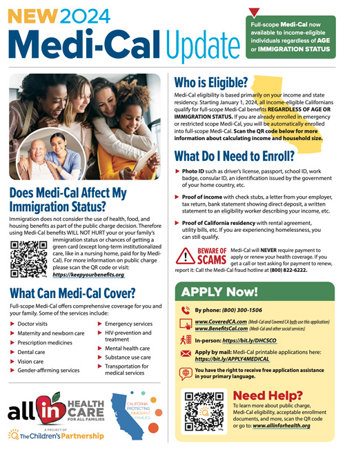 Medi-Cal Information – All In For Health